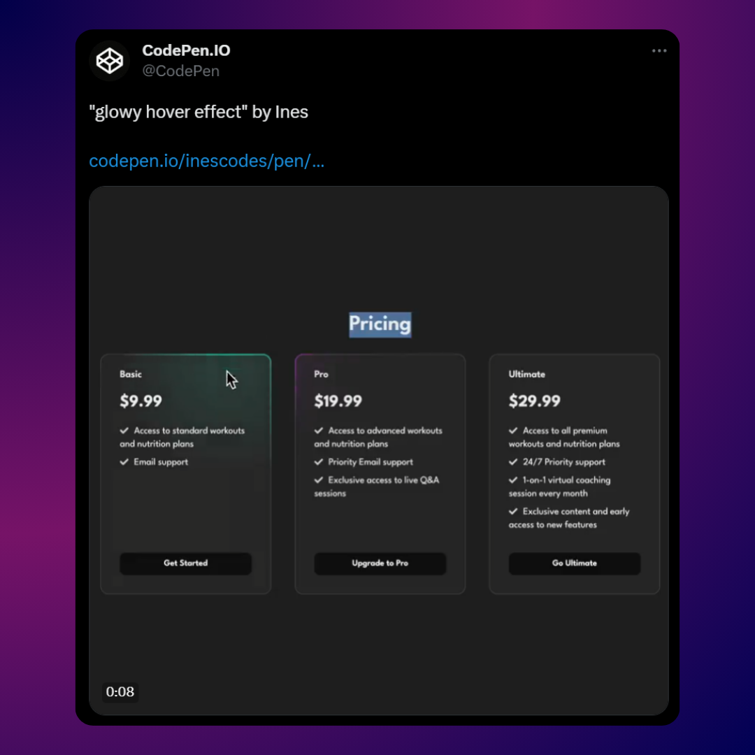 Spotlightglowy Hover Effect Using Typescript React And Tailwindcss